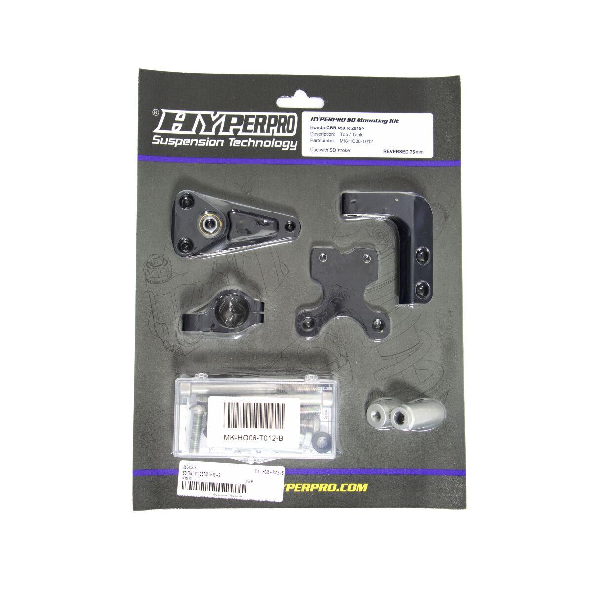 Hyperpro Steering Damper Mounting Kit For Honda CBR650R 2019-2023 - Bl – Ghostbikes