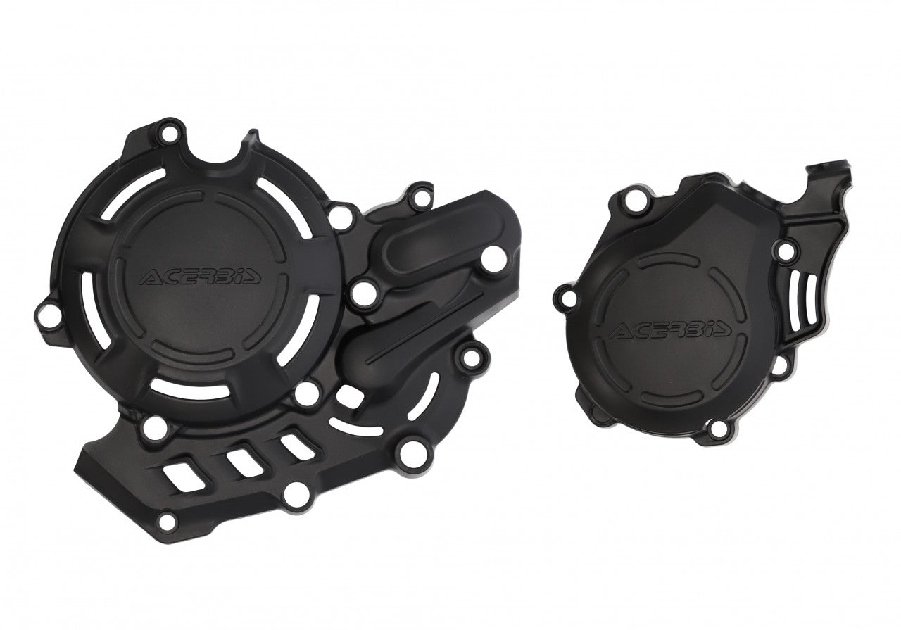 Acerbis X-Power Engine Cover Kit - Gas Gas MC450F 2021-23 - Black ...