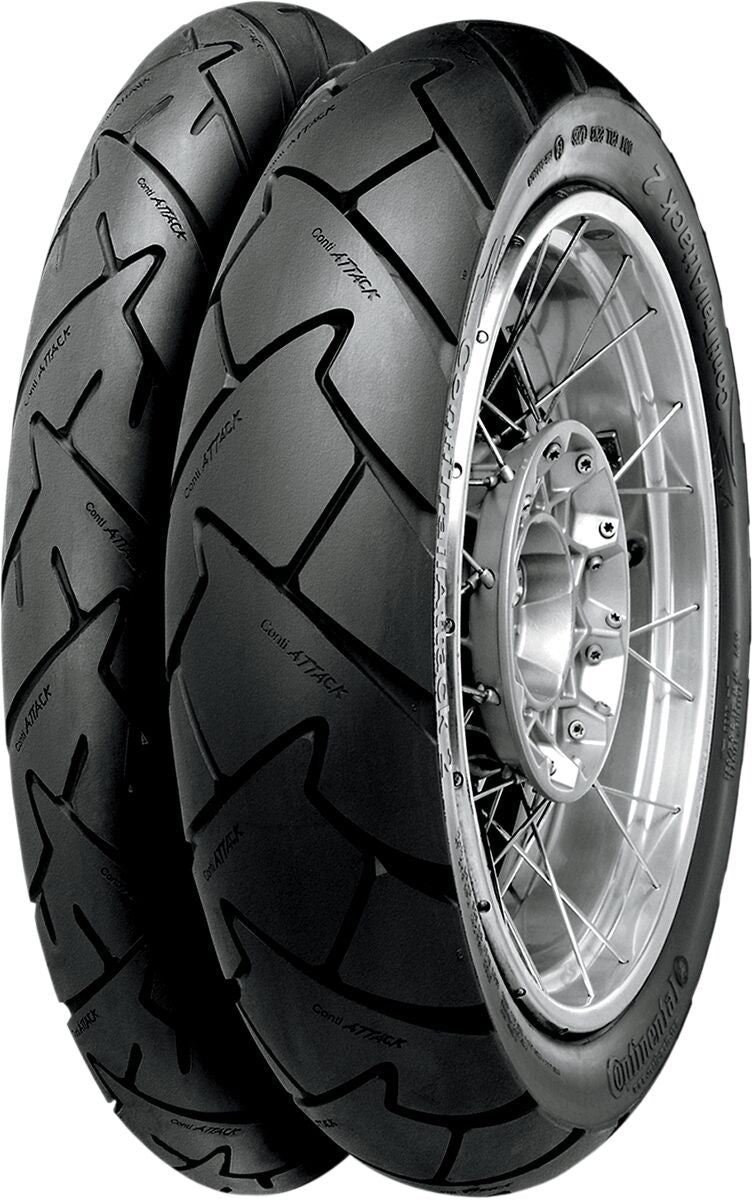 Continental ContiTrail Attack 2 59V TL Front Tyre - 110/80 R 19 ...