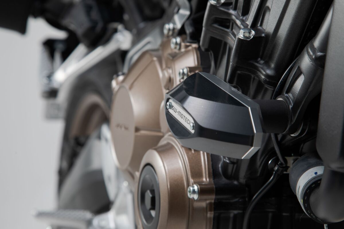 SW Motech Frame Sliders - Honda CB650R Neo Sports Cafe 2019-2023 - Bla ...