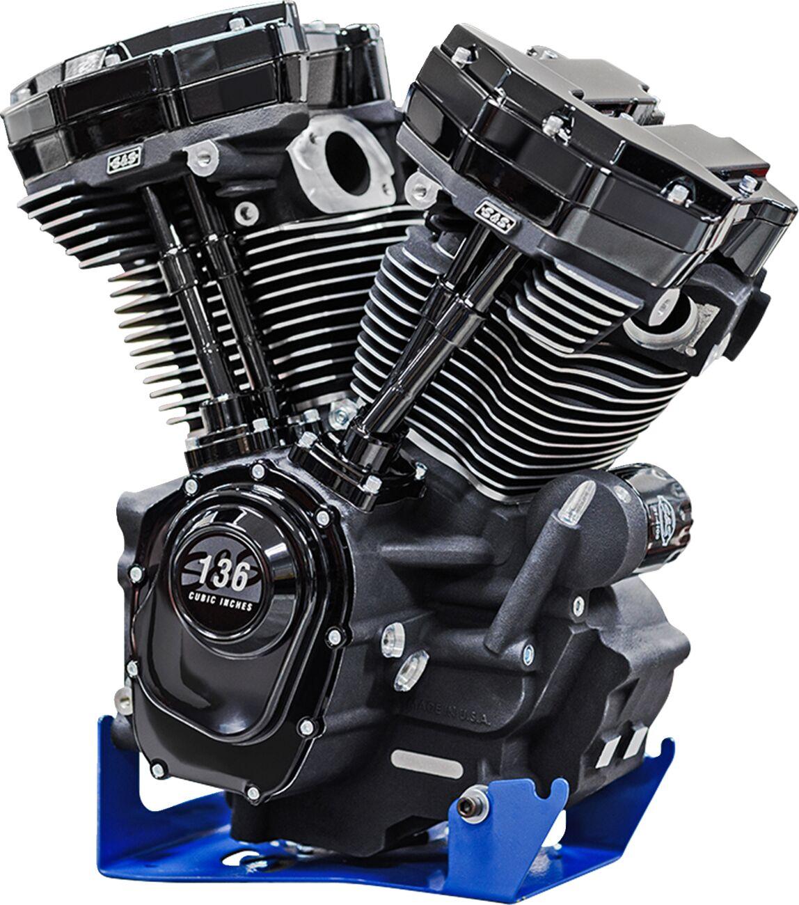 S&S Cycle MK136 Black Edition Engine with 550G Cam For Harley Davidson ...
