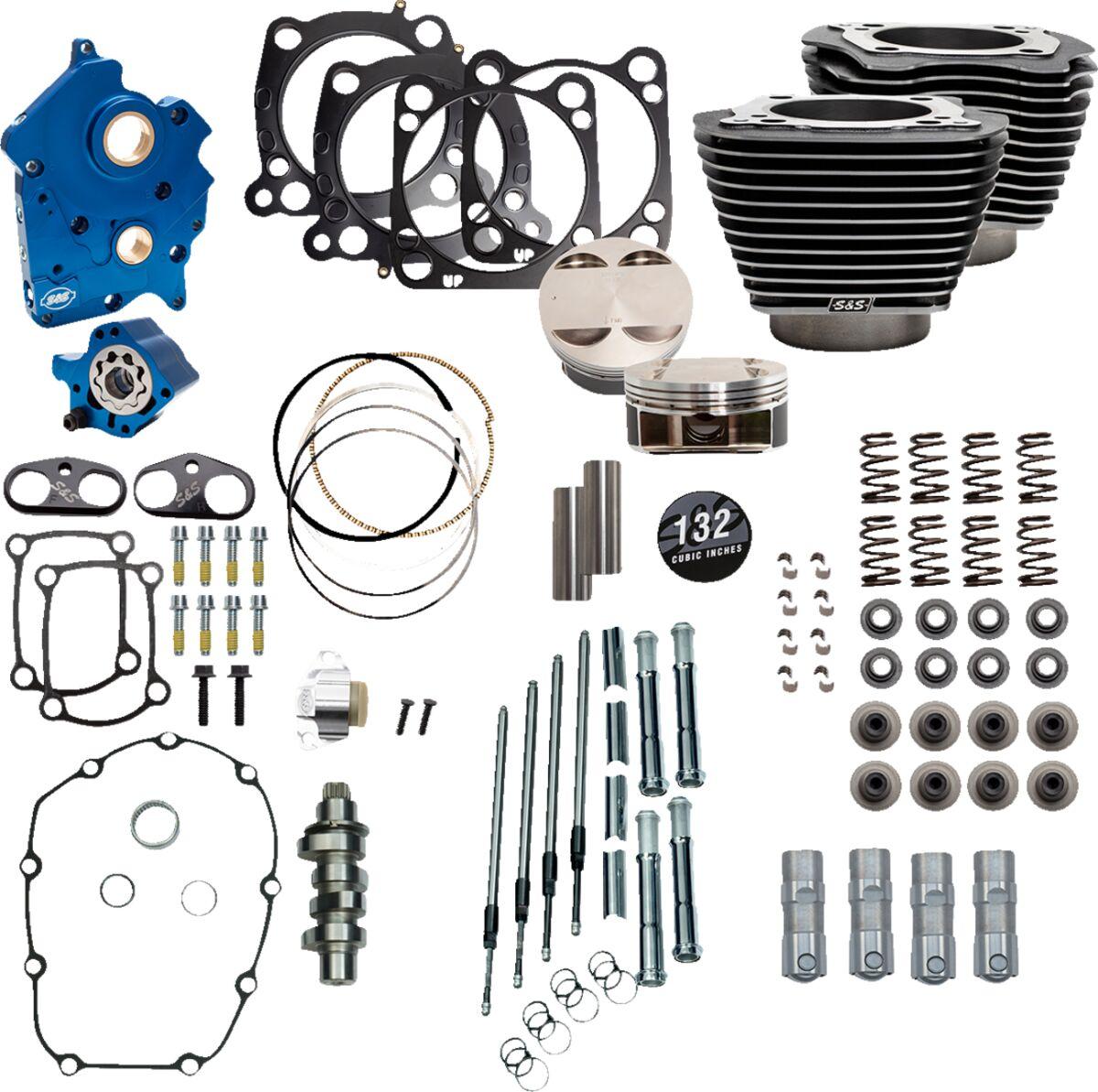 S&S Cycle 132" Power Package Engine Performance Kit For Harley Davidso ...