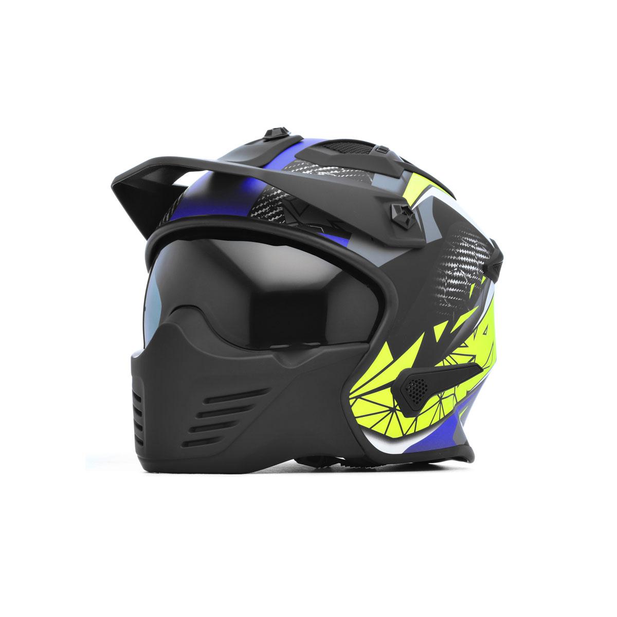 Spada Storm Matt Black Blue Flo Helmet – Ghostbikes