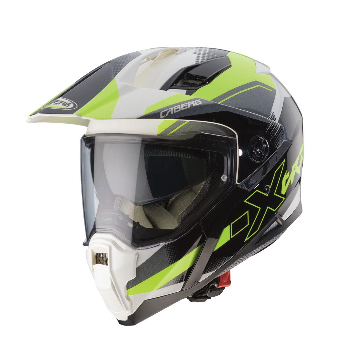 Caberg X-Trace Spark Full Face Helmet Matt Black/Anthracite/Fluro Yell ...