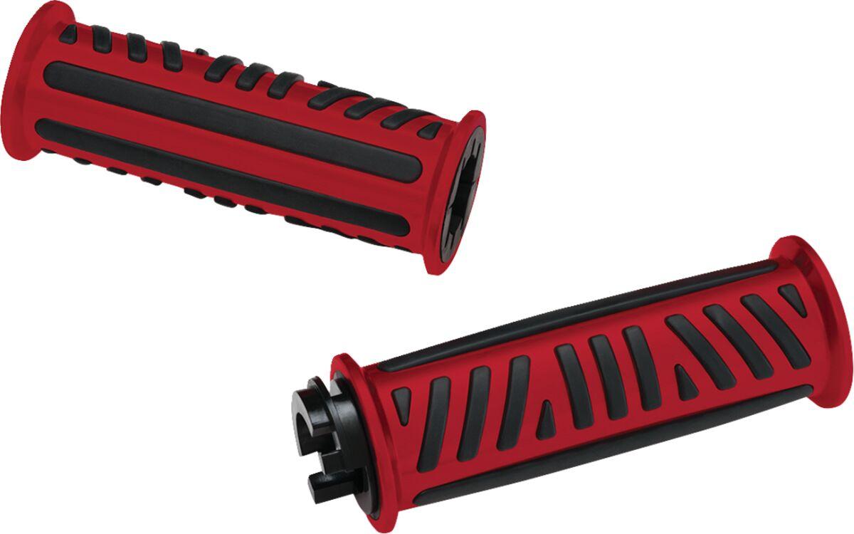 Show Chrome Combat Grips For Can Am Ryker 600 ACE 2019-2024 - Black/Re ...