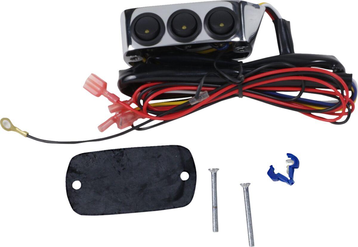 Show Chrome LED Switch Block Assembly For Honda GL 1500 1988-1990 Righ ...