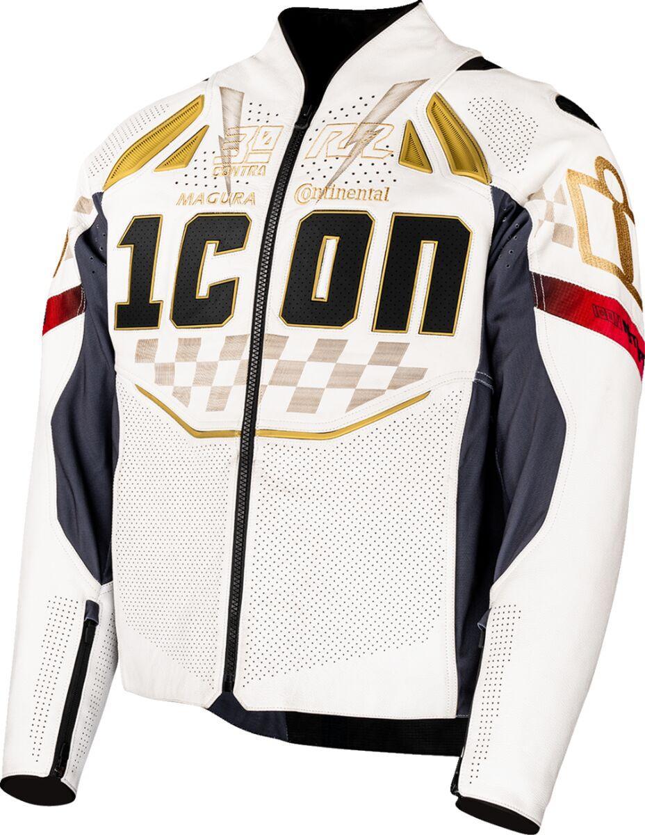Icon Contra3 Rizz Rizz Jacket - Black/Red/Tan/White/Yellow – Ghostbikes