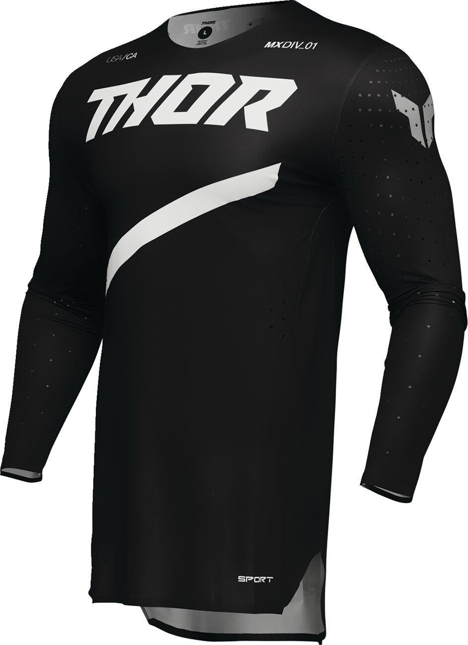 Thor Sportmode Brave Jersey - Black White – Ghostbikes