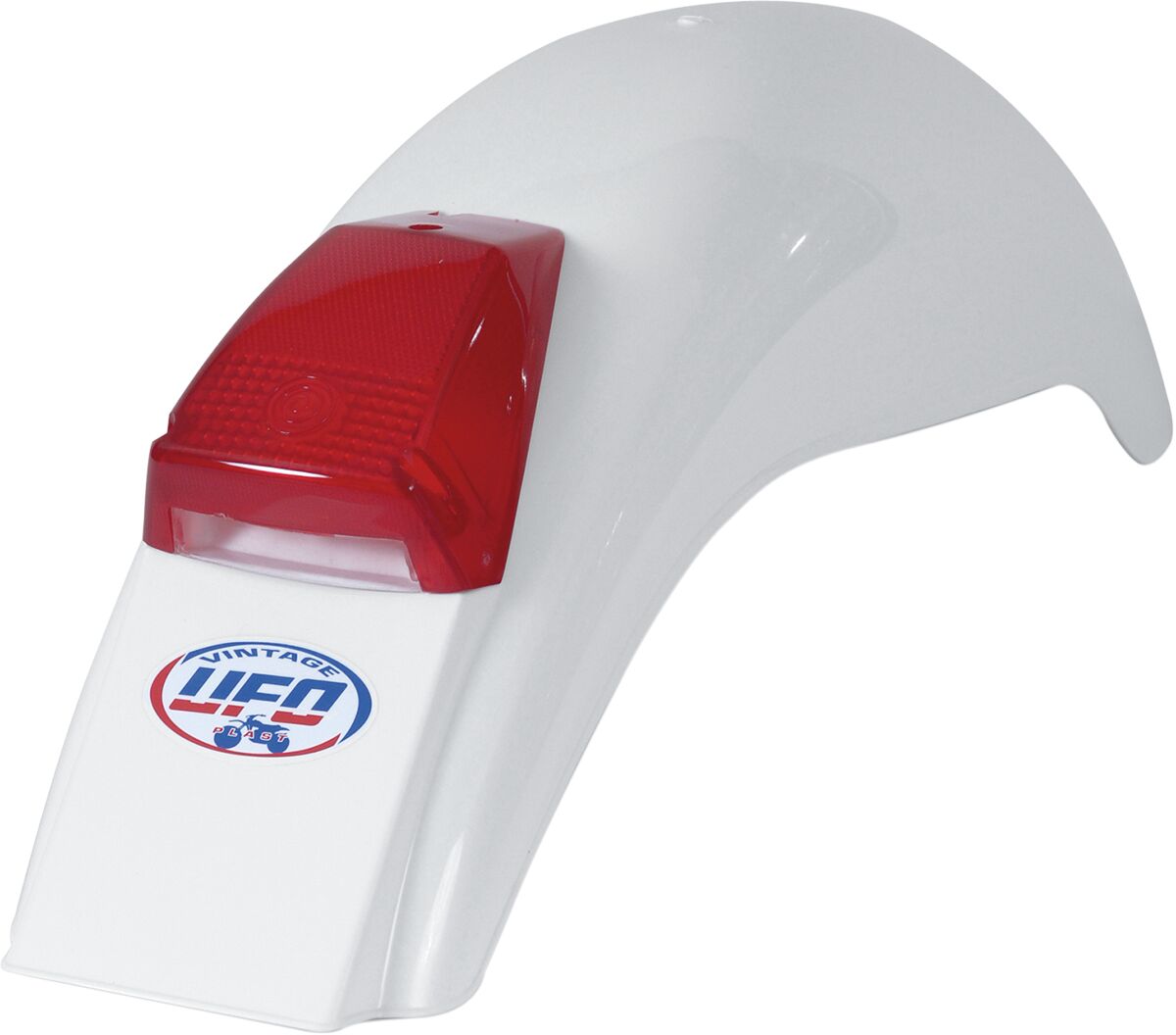 UFO Universal Vintage Rear Fender With Tail Light - Fits 1975-79 - Whi ...