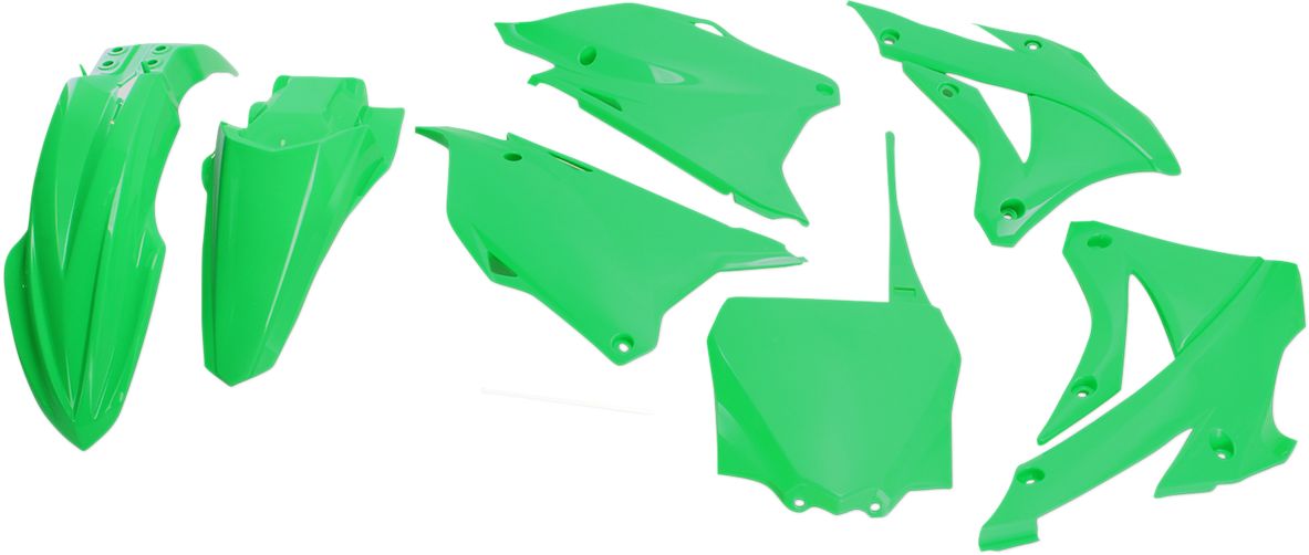 UFO Plastics Kit - Kawasaki KX85 2014-21 - Fluo Green – Ghostbikes