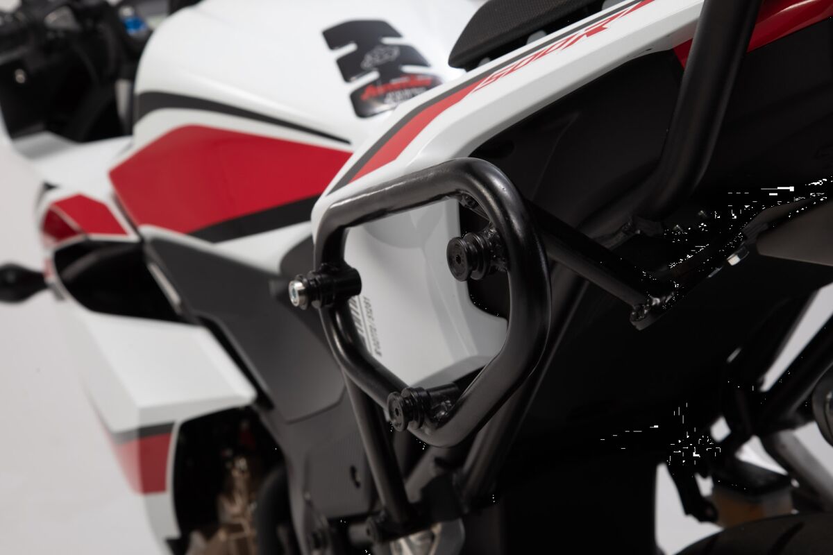 SW Motech SLC Left Side Pannier Carrier - Honda CBR500R 2016-2018 - Bl ...