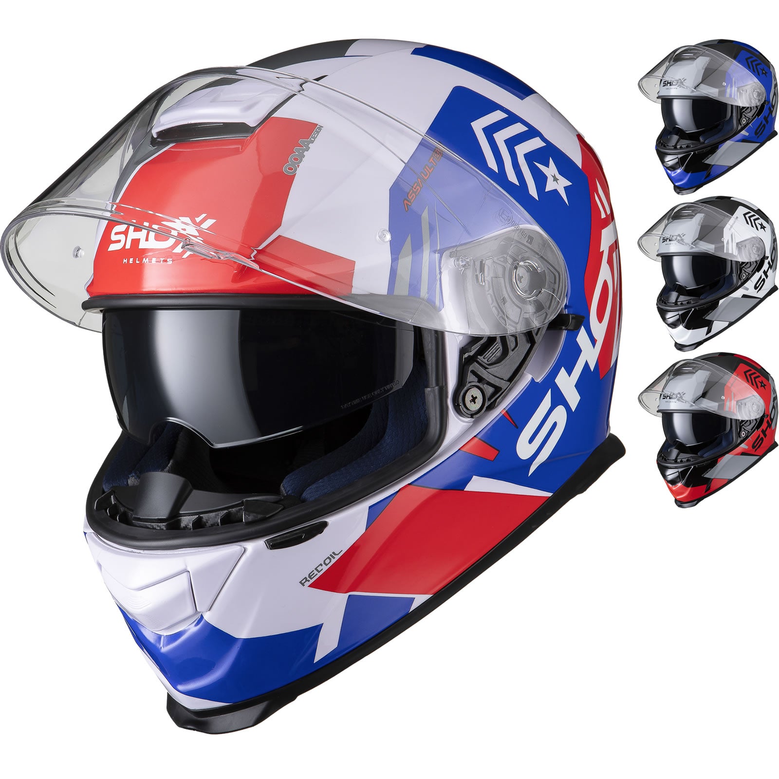 Shox Assault Evo Recoil Motorcycle Helmet – Ghostbikes