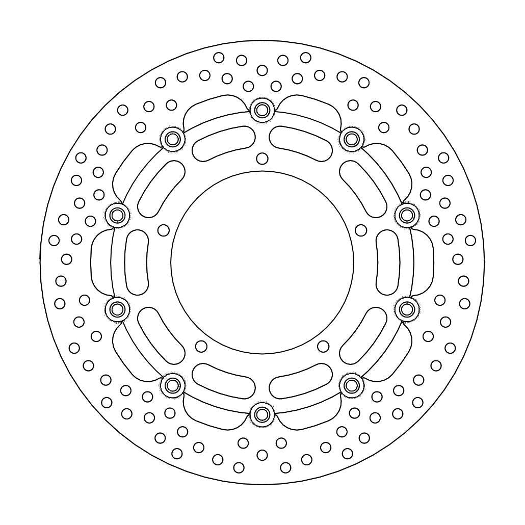 Moto Master Halo Series Floating Front Brake Disc - Yamaha YZF-R1 1000 ...