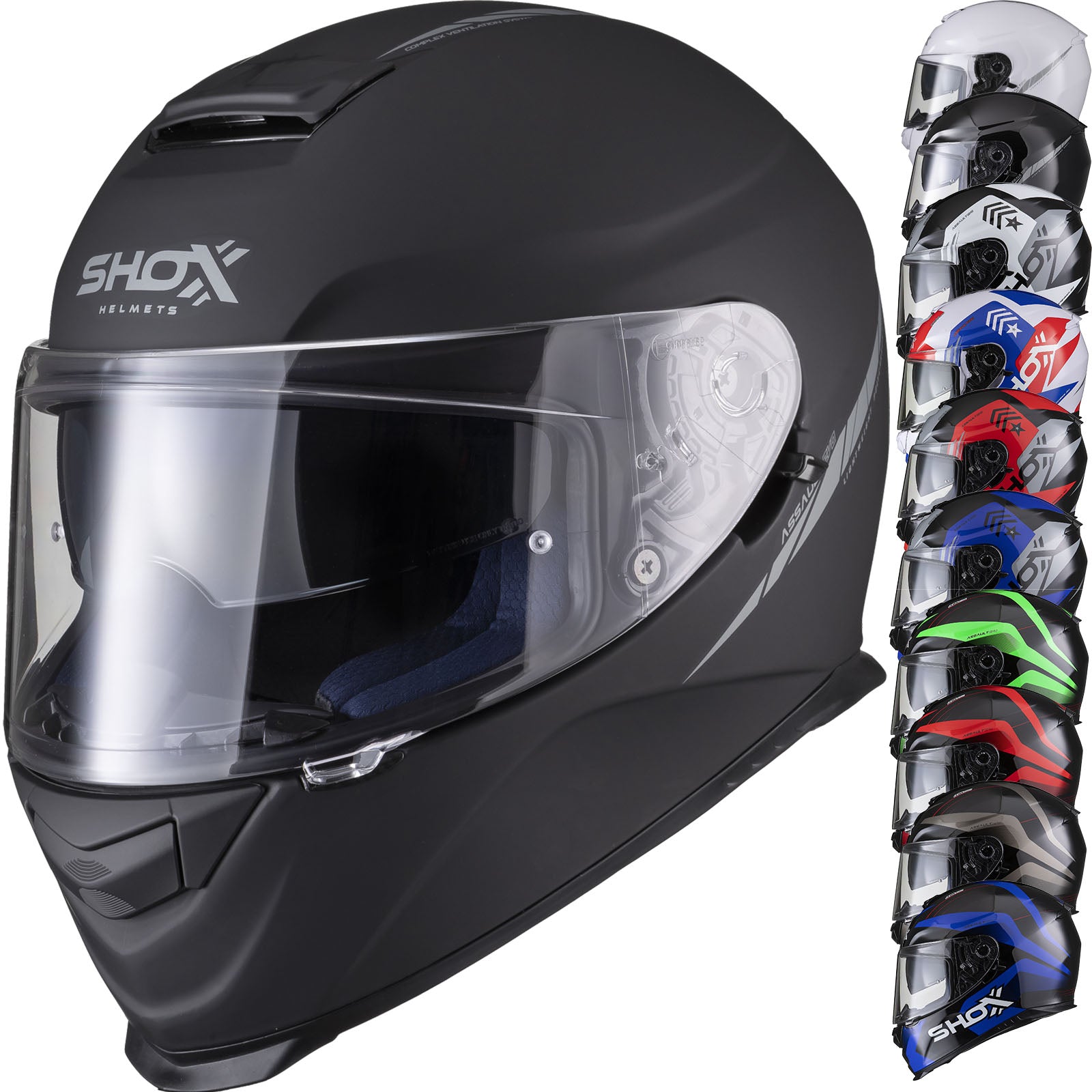 Shox Assault Evo ACU Motorcycle Helmet – Ghostbikes