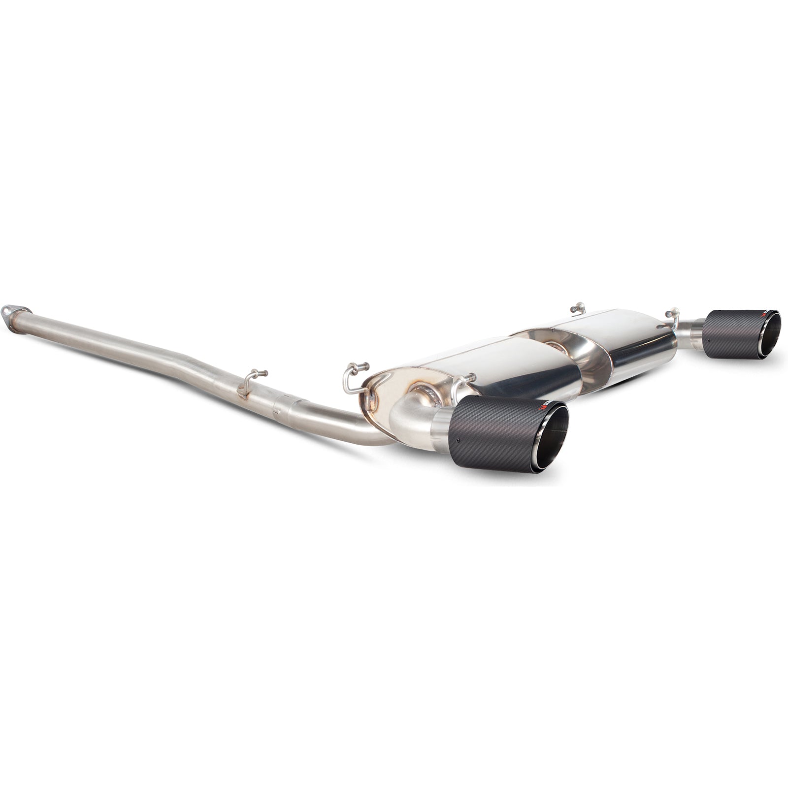 Scorpion Car Exhaust Cat-Back System (Non-Resonated) Carbon Ascari - S ...