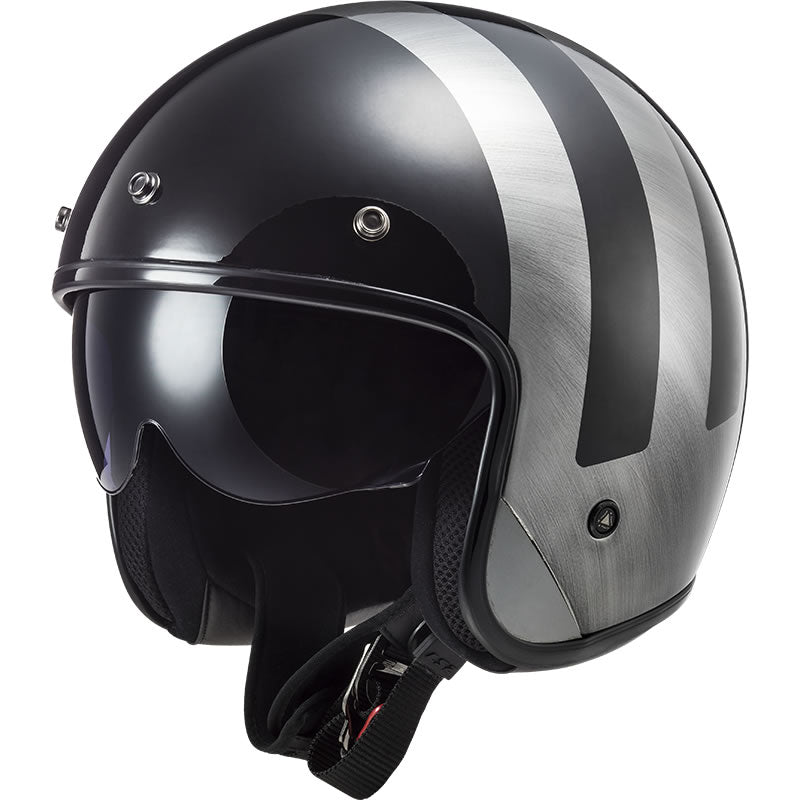LS2 OF601 Bob Lines Open Face Motorcycle Helmet – Ghostbikes