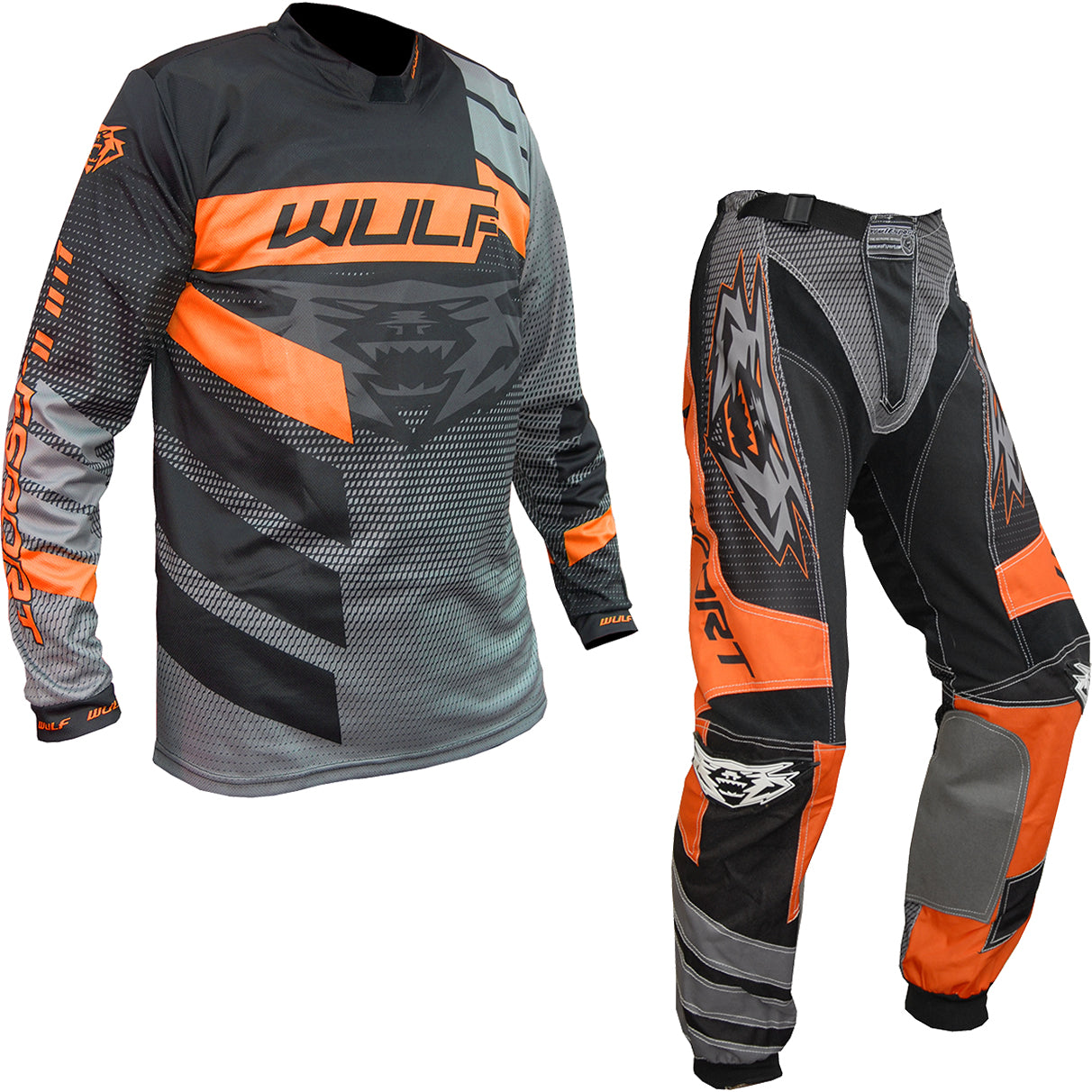 Wulf Matrix Cub Motocross Jersey & Pants Orange Kit – Ghostbikes