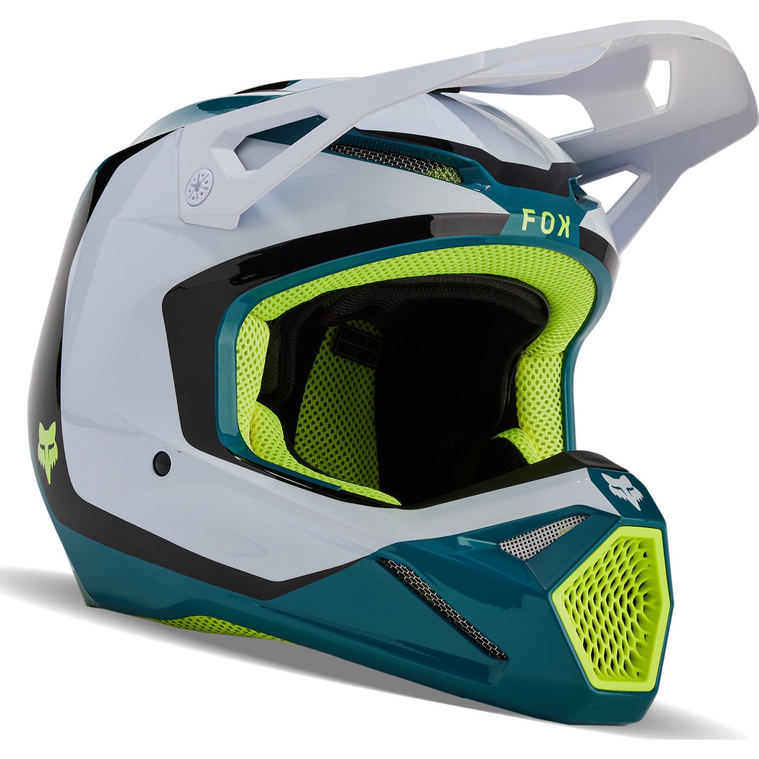 Fox Racing 2024 Youth V1 Nitro Maui Blue Motocross Helmet – Ghostbikes