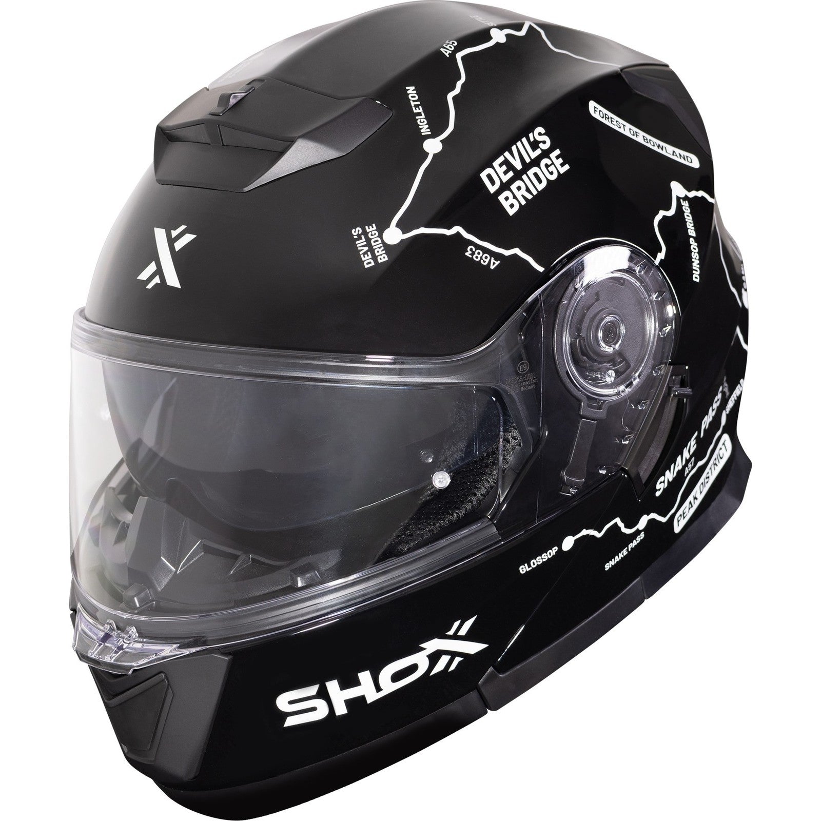 Shox Destination Route Flip Front ECE R22.06 Motorcycle Helmet – Ghostbikes