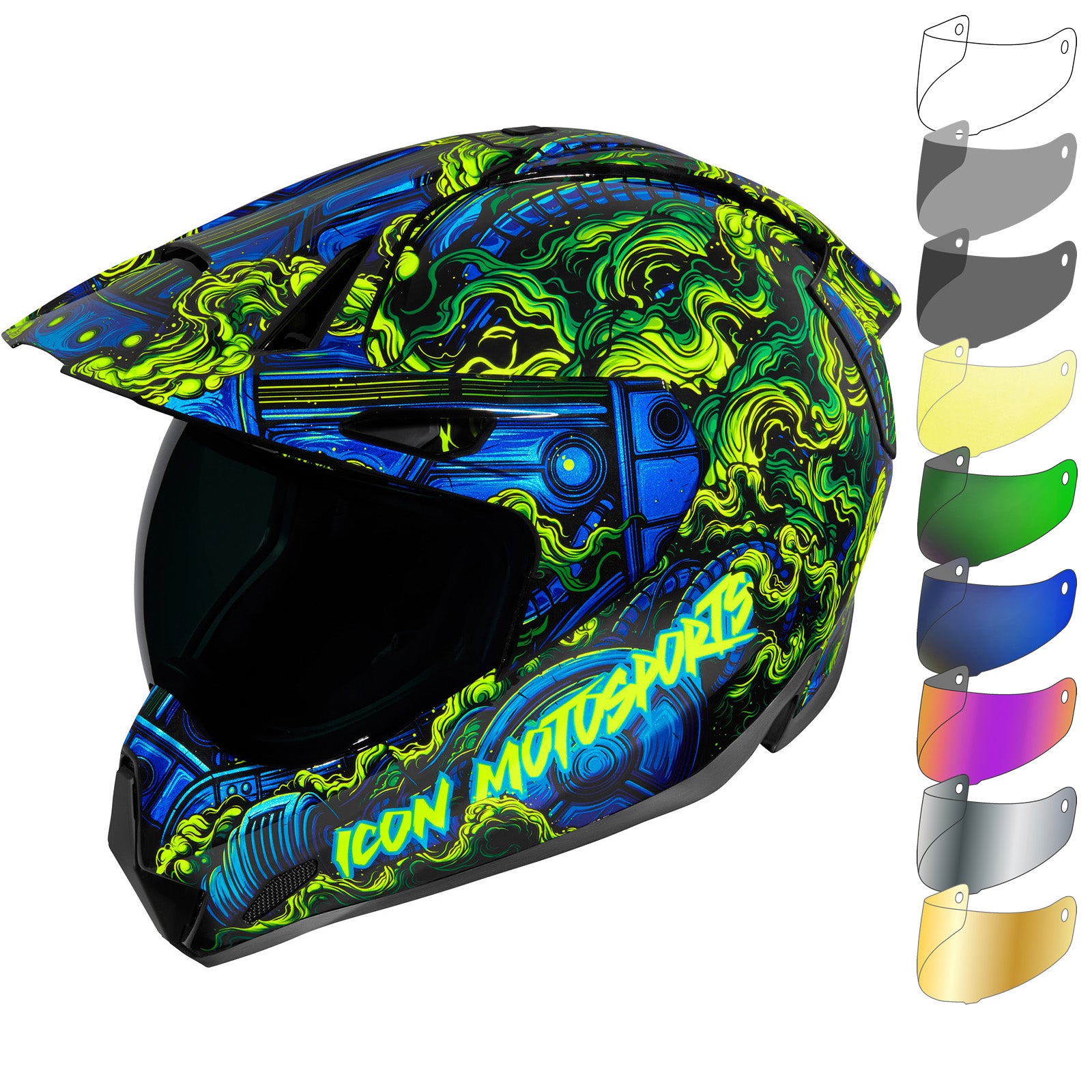 Icon Variant Pro Willy Pete Dual Sport Helmet & Visor – Ghostbikes