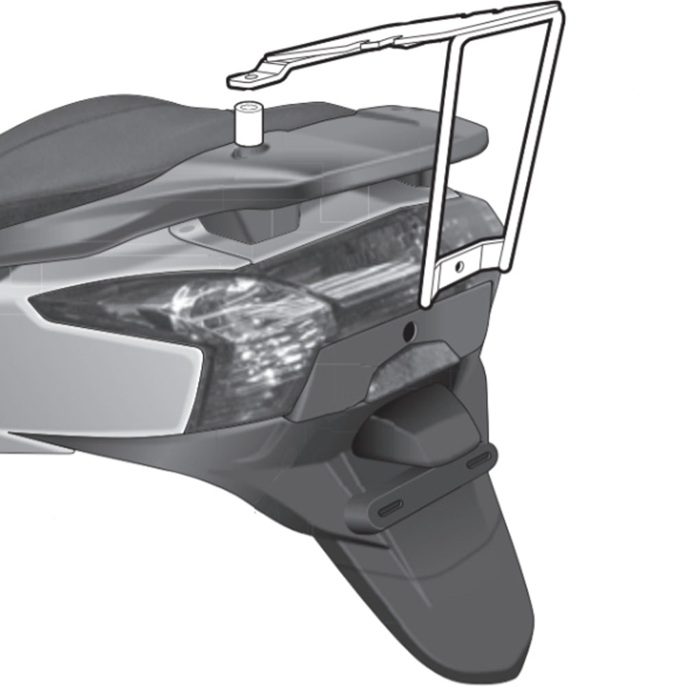 Shad Top Case Fitting Kit for Kymco Downtown 300 2009-2015 – Ghostbikes