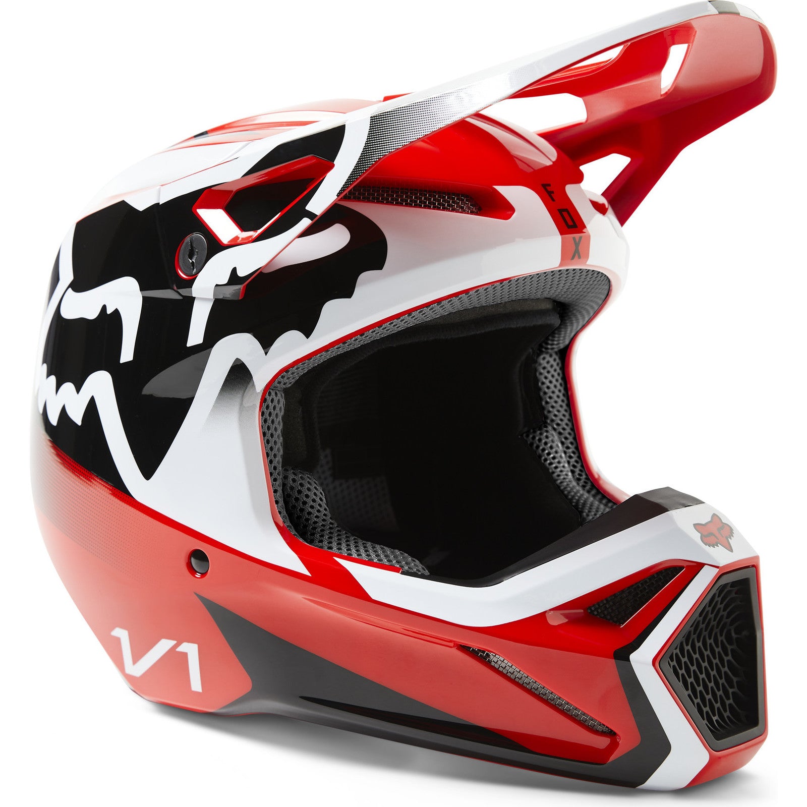 Fox Racing 2023 V1 Leed Flo Red Motocross Helmet – Ghostbikes