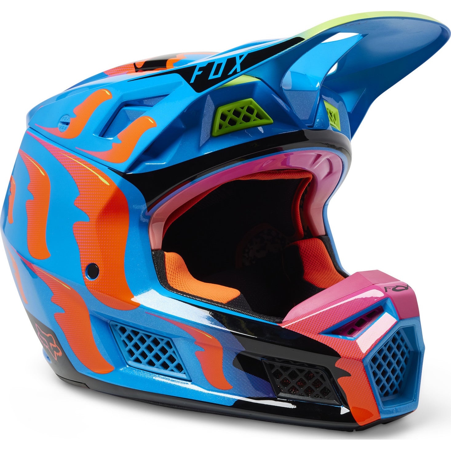 Fox Racing 2023 V3 RS Eyeris Motocross Helmet – Ghostbikes