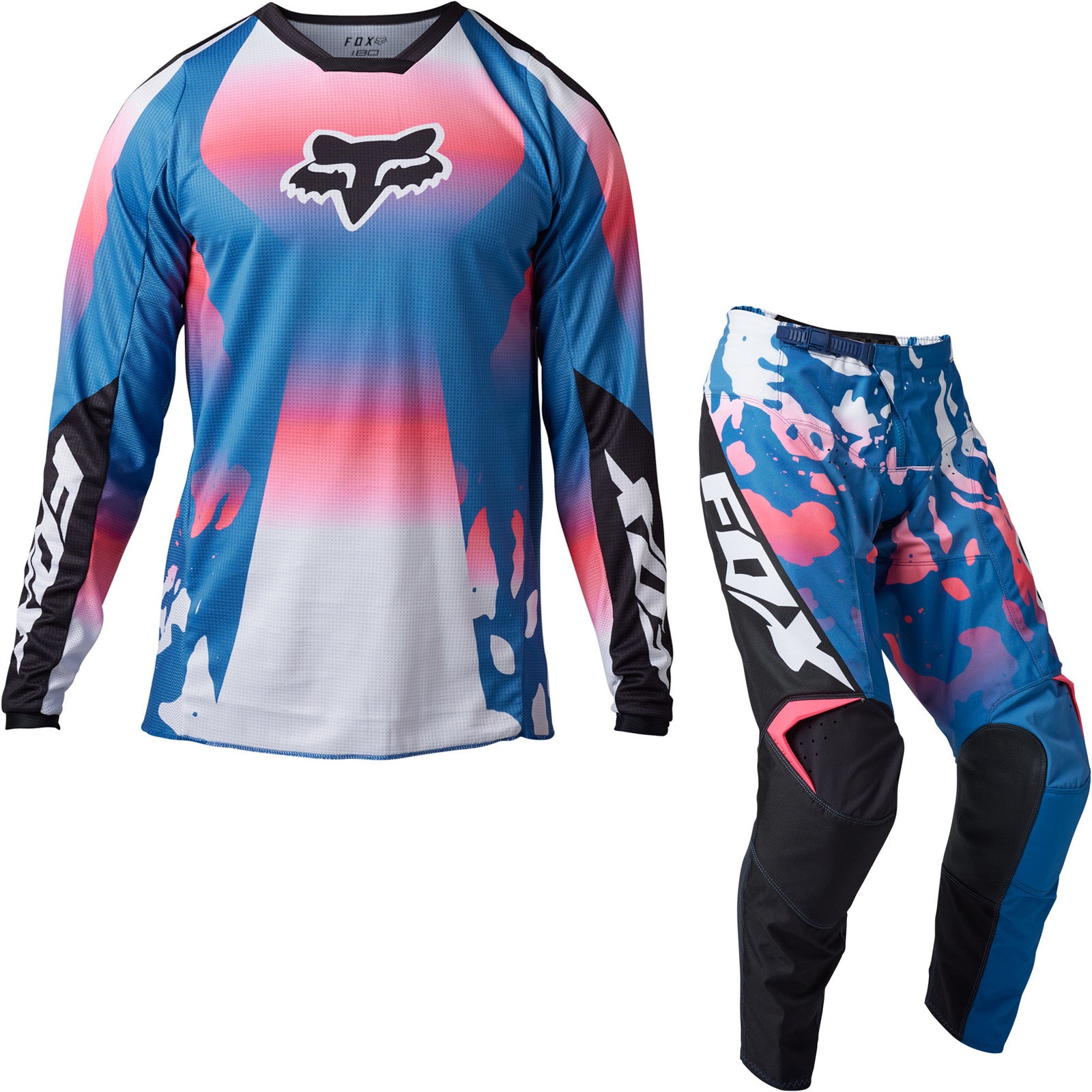 Fox Racing 2023 180 Morphic Motocross Jersey & Pants Blueberry Kit ...