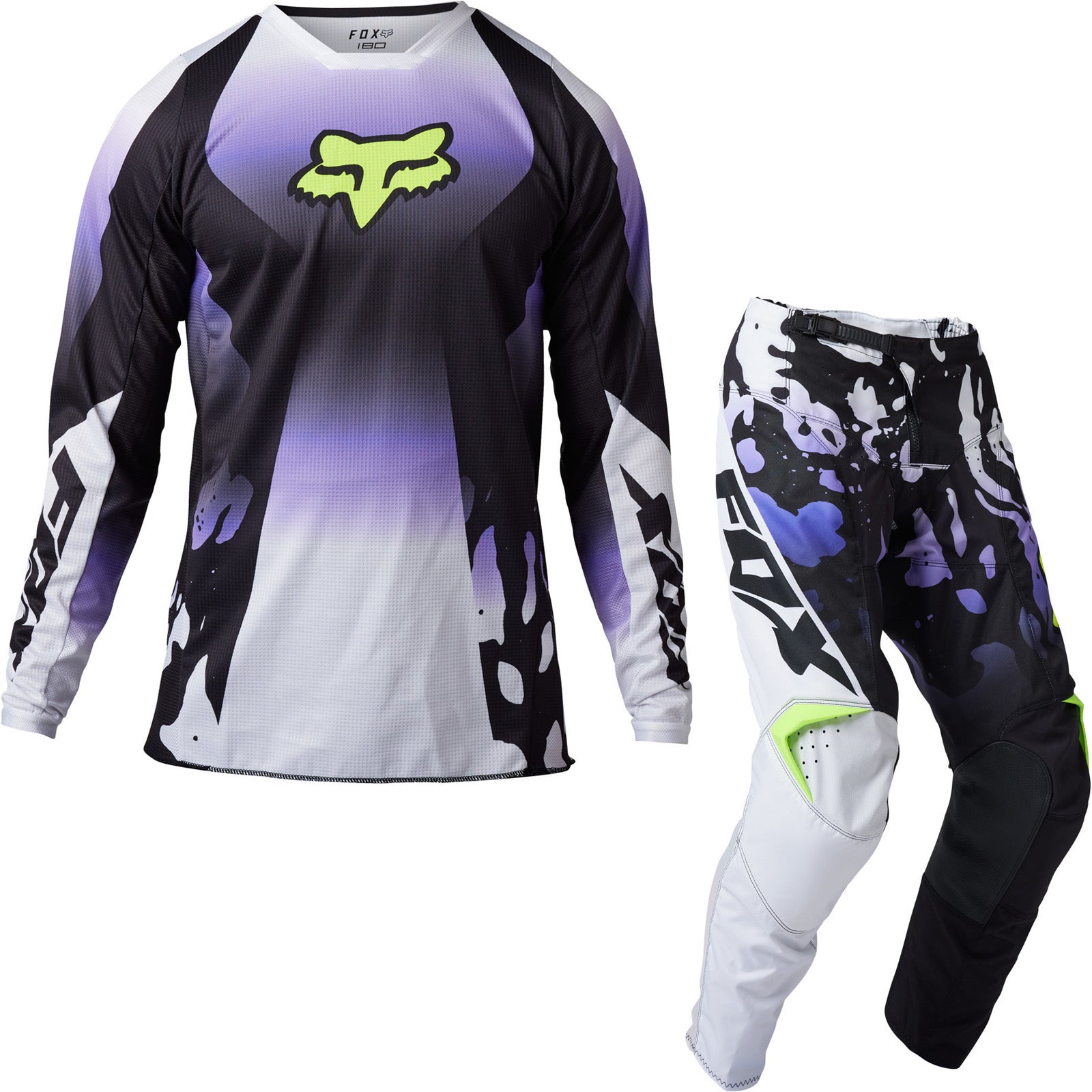 Fox Racing 2023 180 Morphic Motocross Jersey & Pants Black White Kit ...