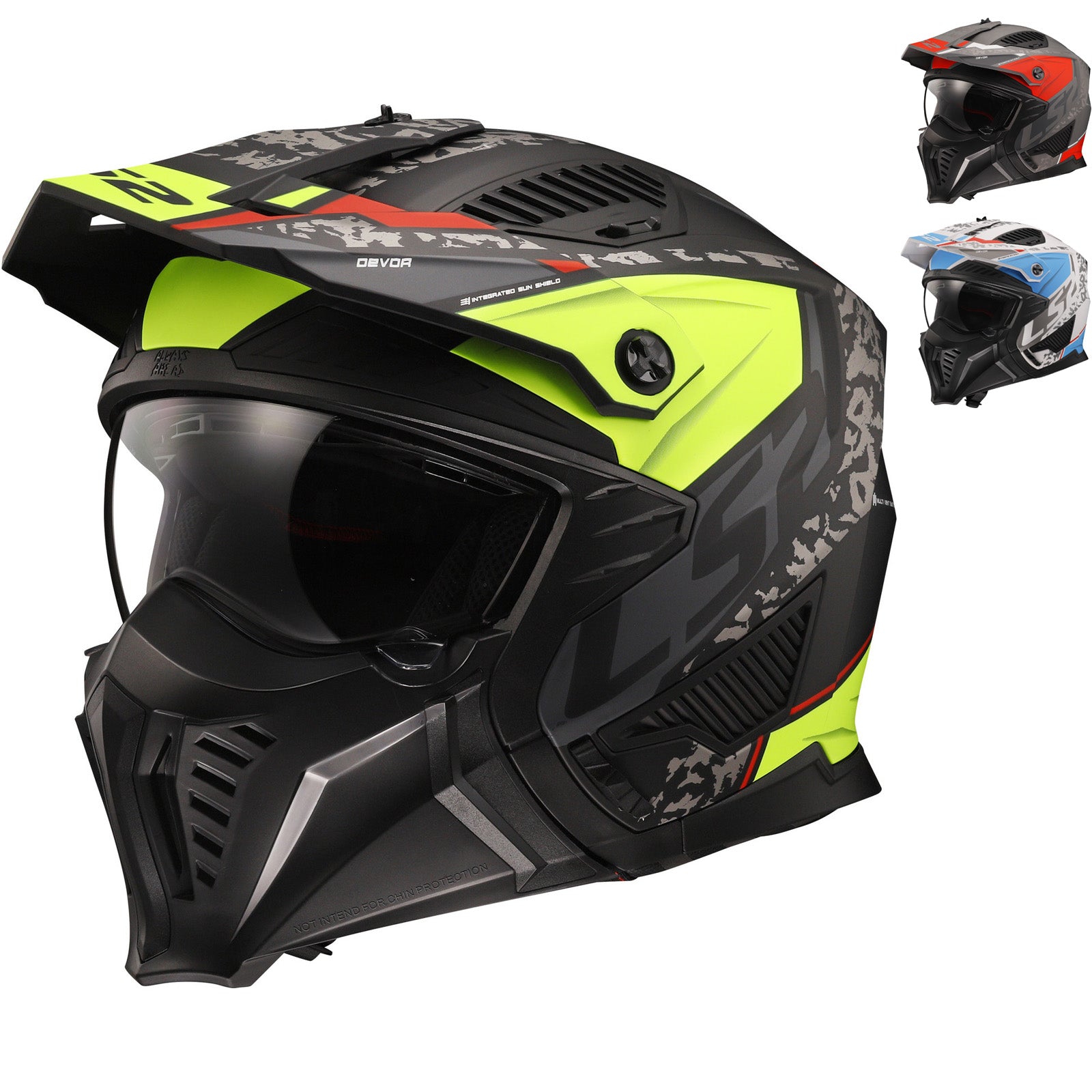 LS2 OF606 Drifter Devor Open Face Motorcycle Helmet – Ghostbikes