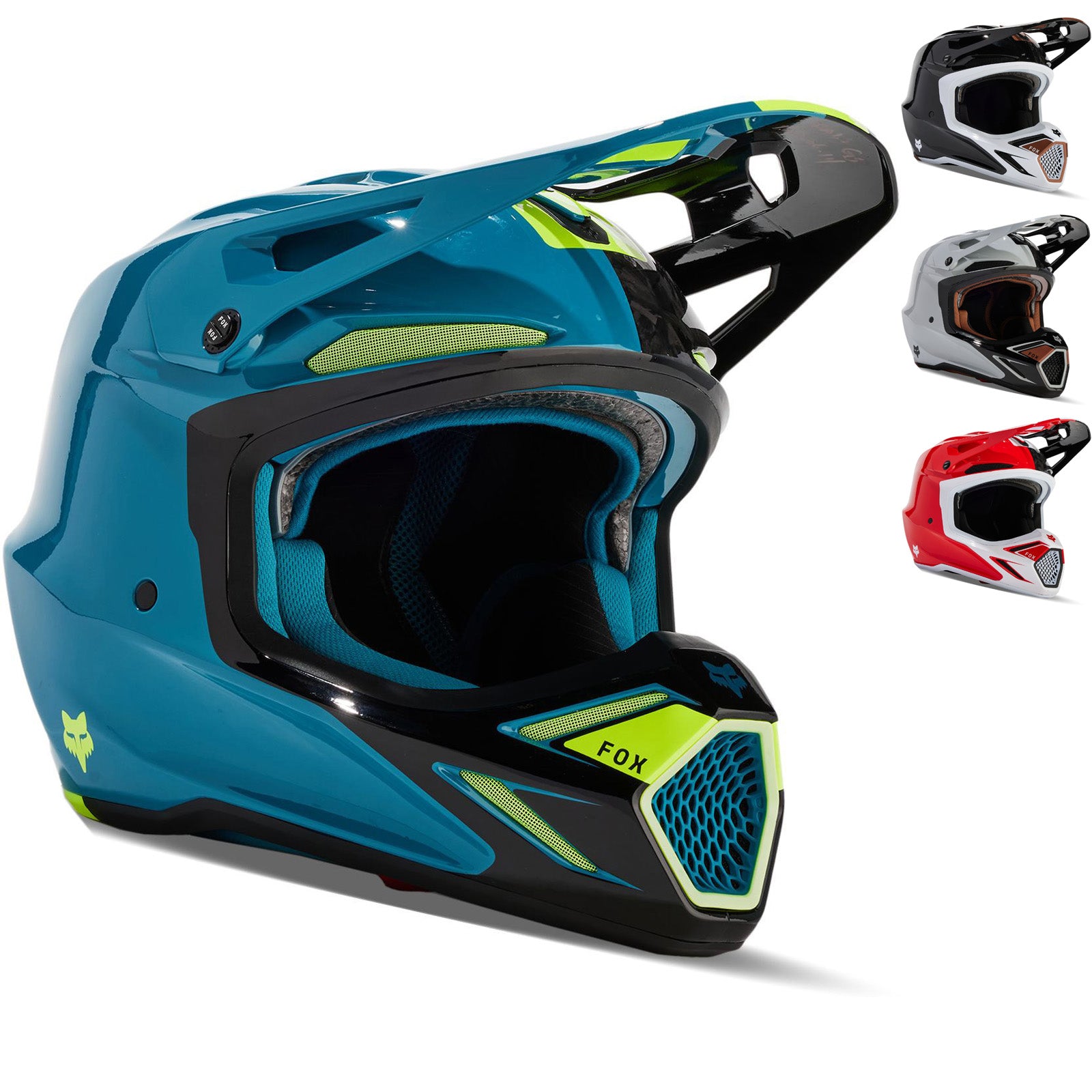 Fox Racing 2024 V3 RS Optical Motocross Helmet – Ghostbikes