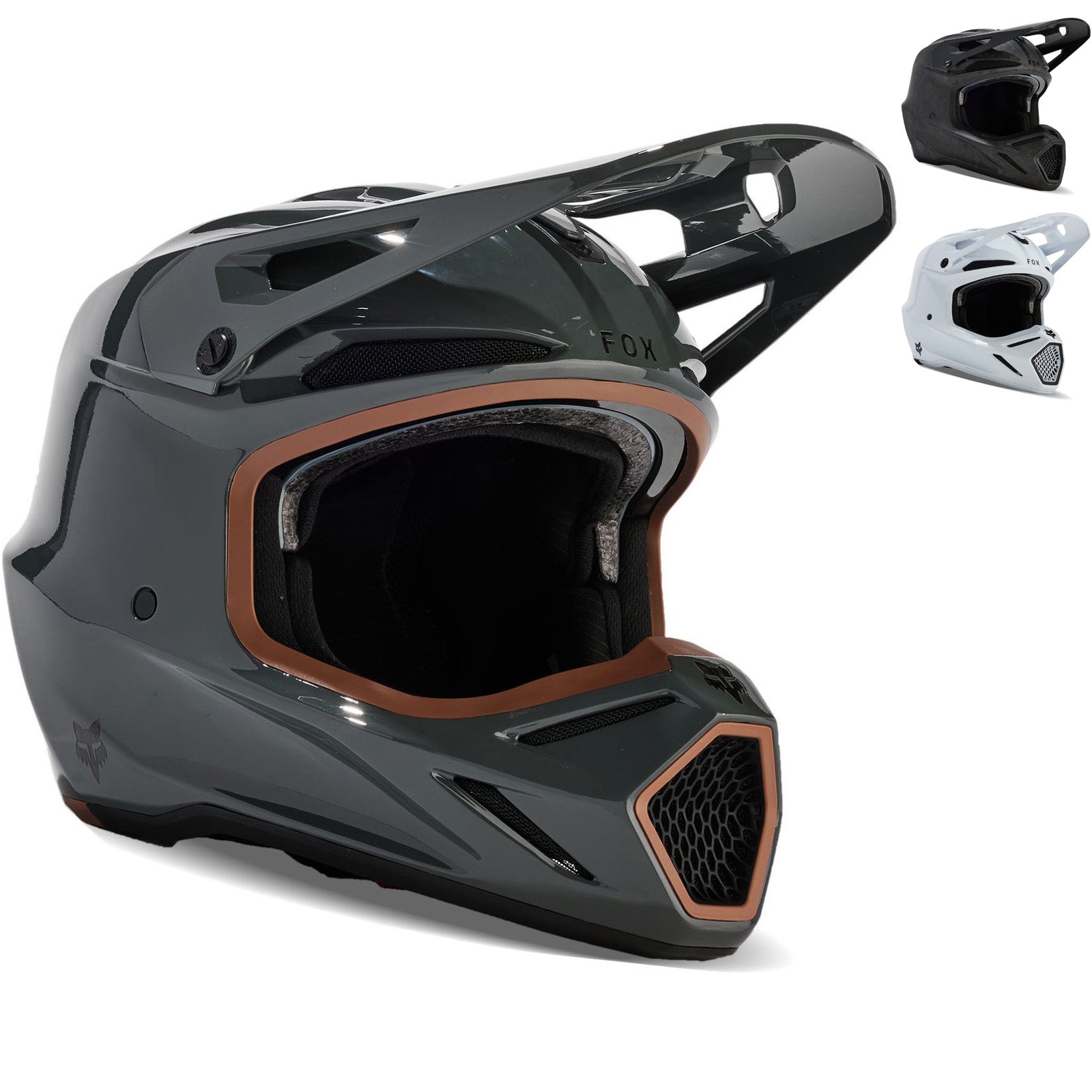 Fox Racing 2024 V3 RS Carbon Solid Motocross Helmet – Ghostbikes