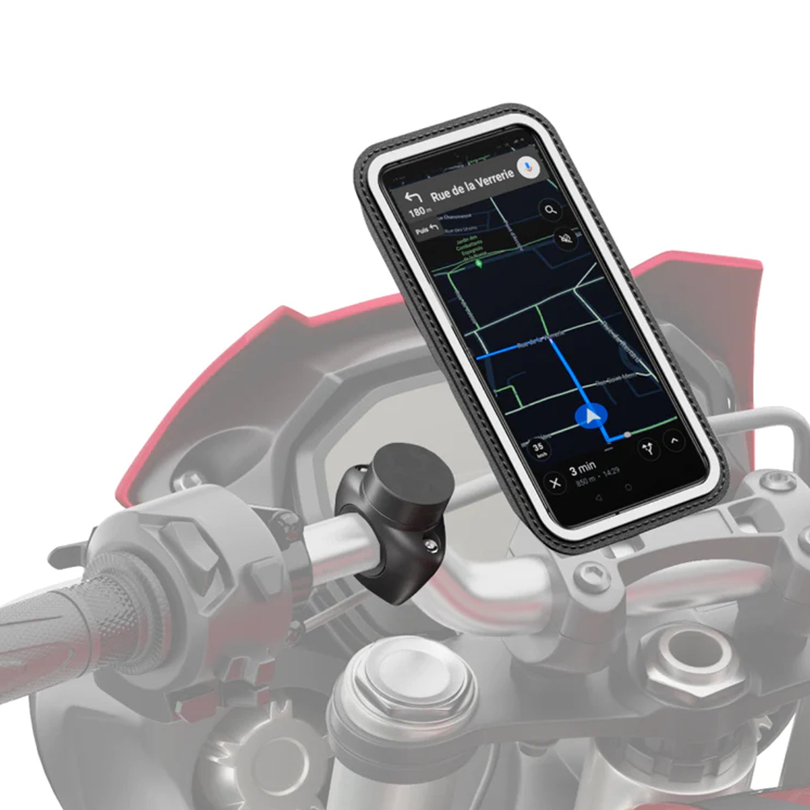 Shapeheart Smartphone Pro Motorcycle Handlebar Mount XXL – Ghostbikes