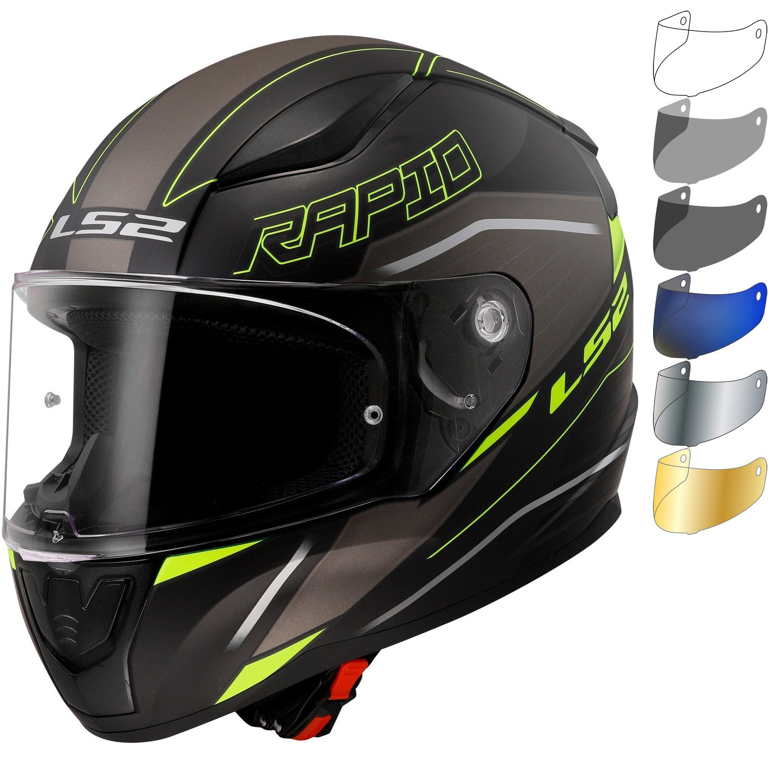 LS2 FF353 Rapid II Rokku Motorcycle Helmet & Visor – Ghostbikes