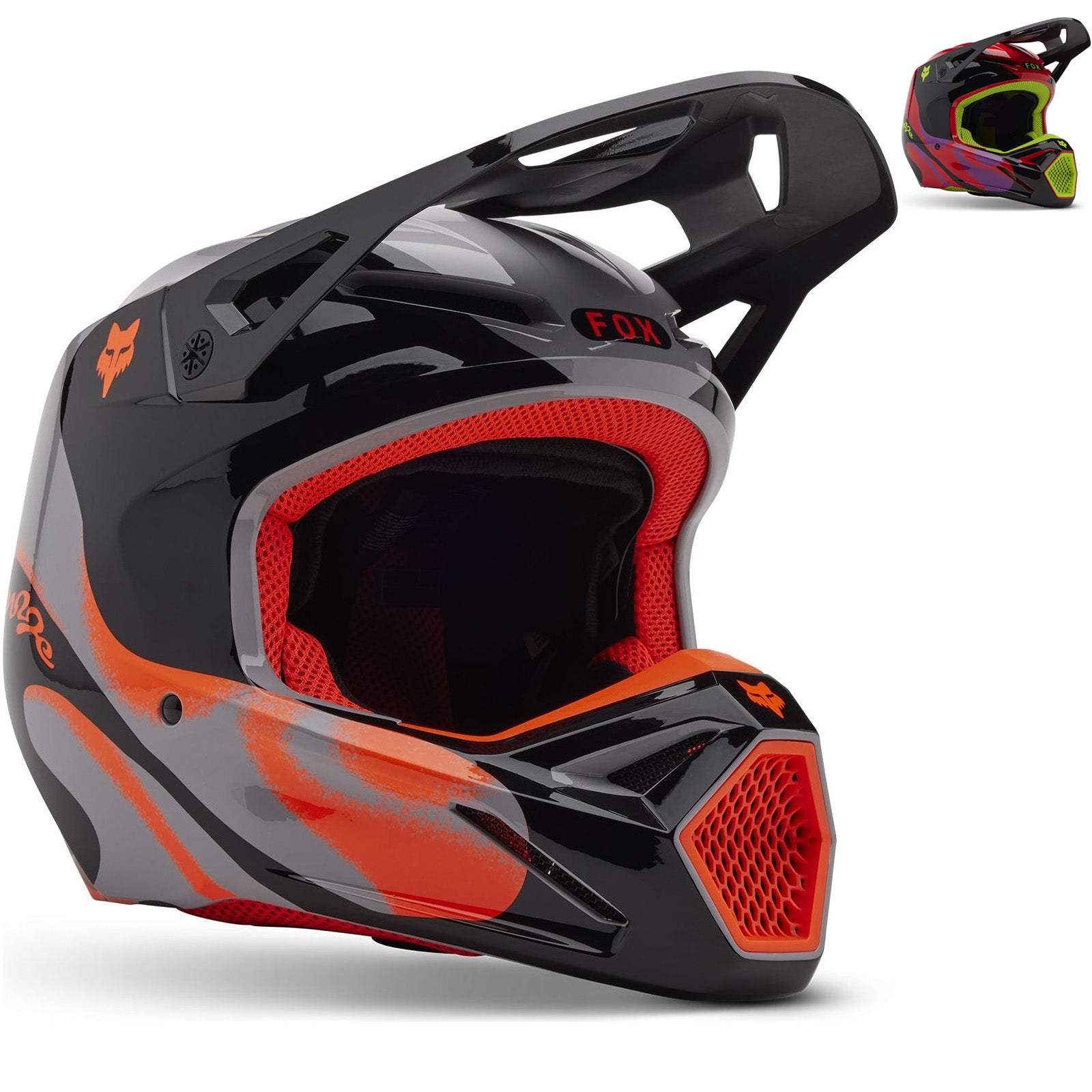 Fox Racing 2025 V1 MIPS Emotion Motocross Helmet – Ghostbikes