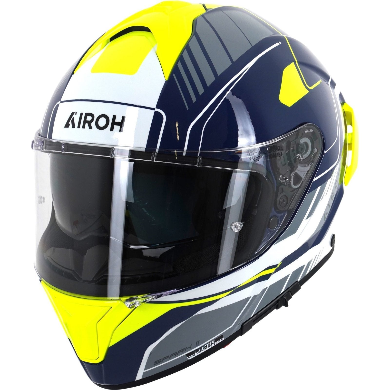 Airoh Spark 2 Chrono Motorcycle Helmet - Blue Yellow – Ghostbikes