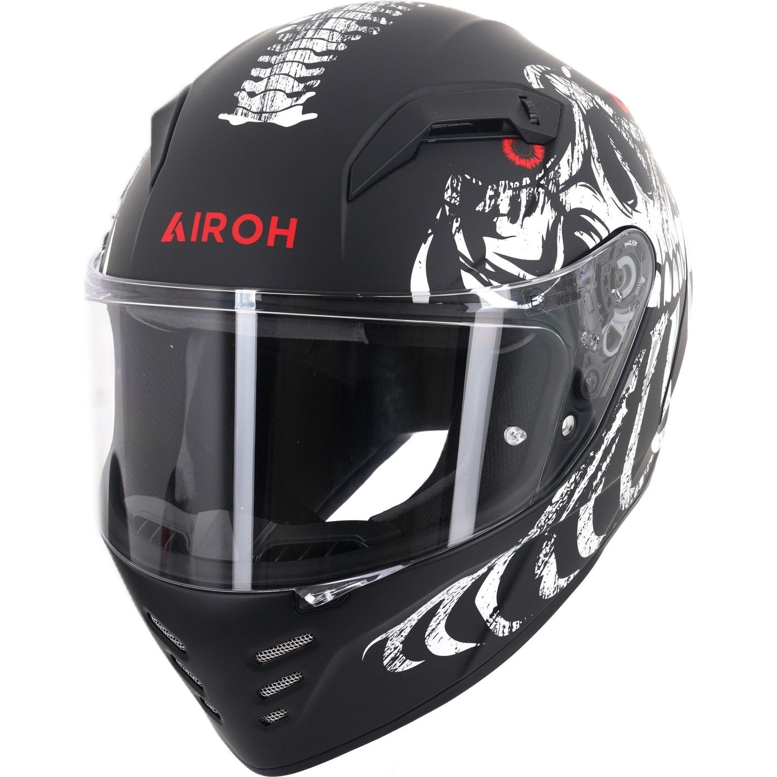 Airoh Connor Myth Motorcycle Helmet - Matt Black White – Ghostbikes