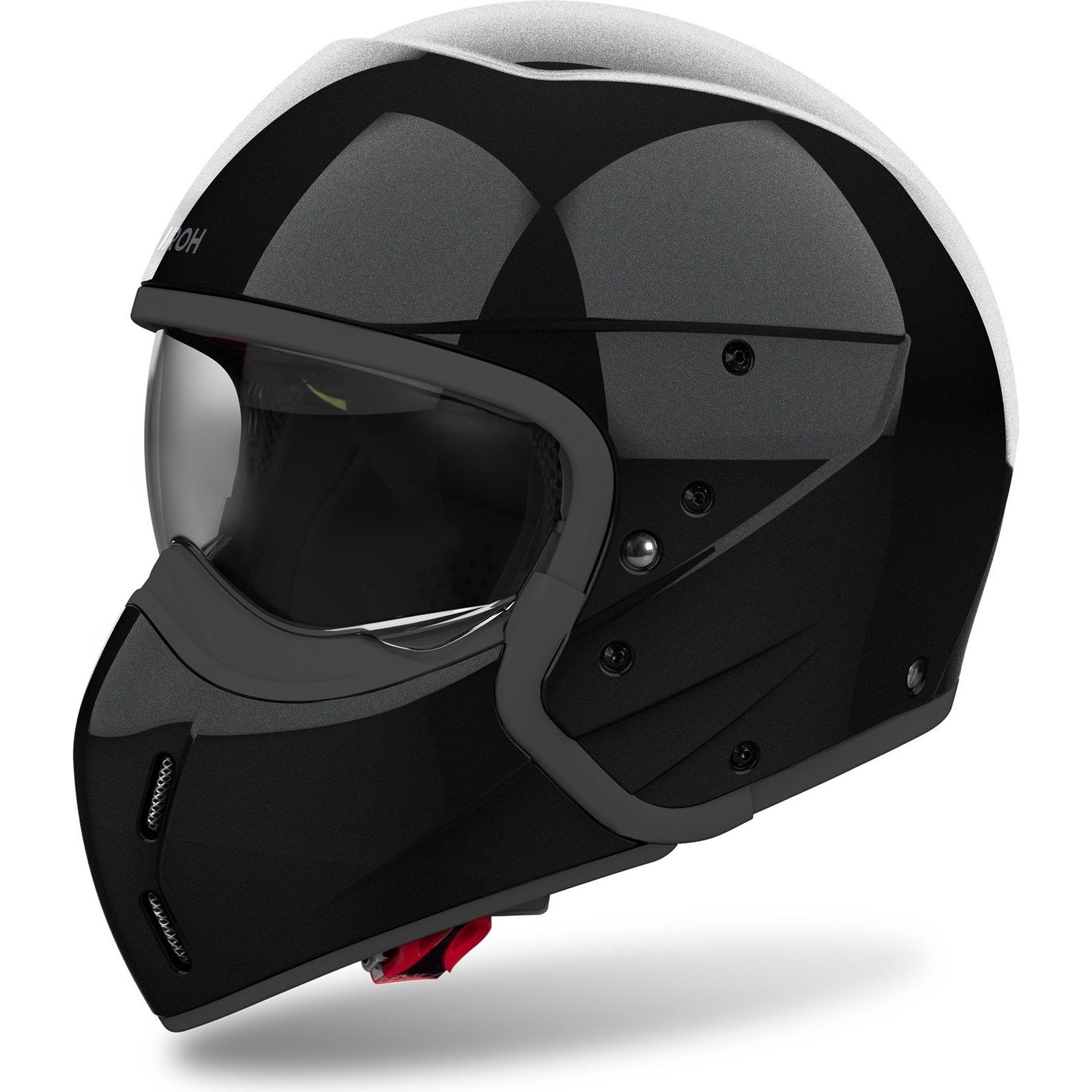 Airoh J110 Color Convertible Motorcycle Helmet - Glitter Black – Ghostbikes