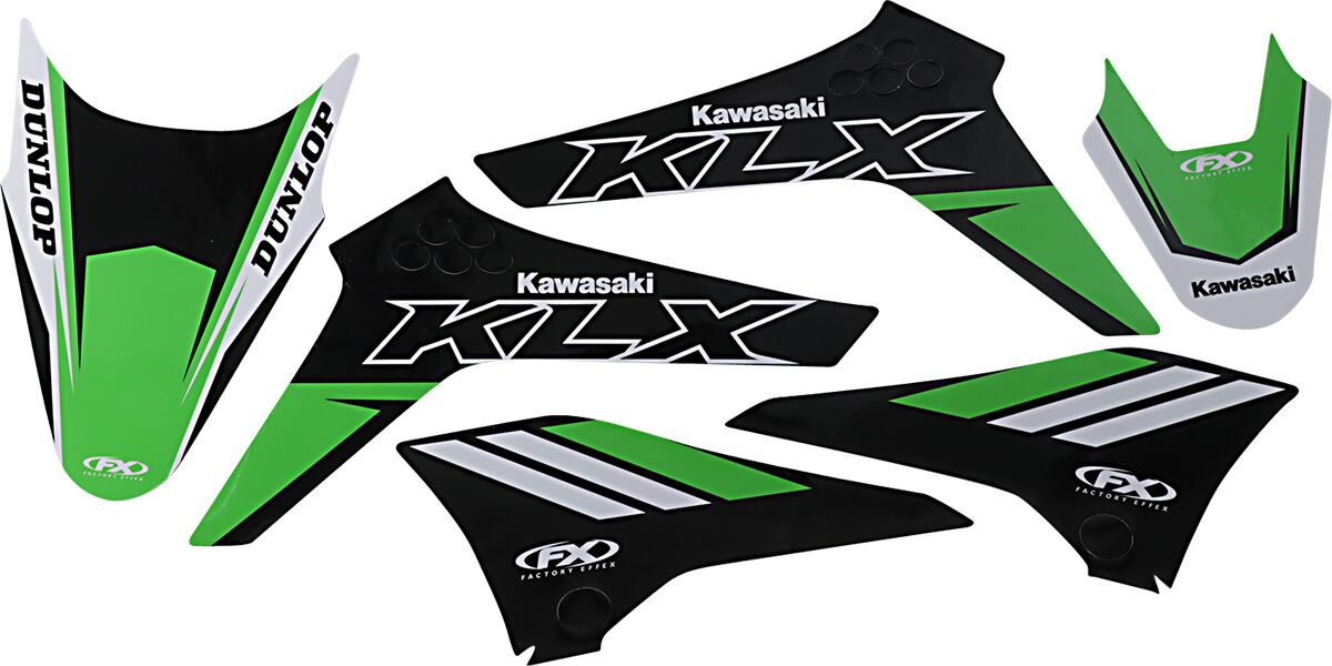 Factory Effex Evo Series Shroud Graphic Kit - Kawasaki KLX110R 2021-20 ...