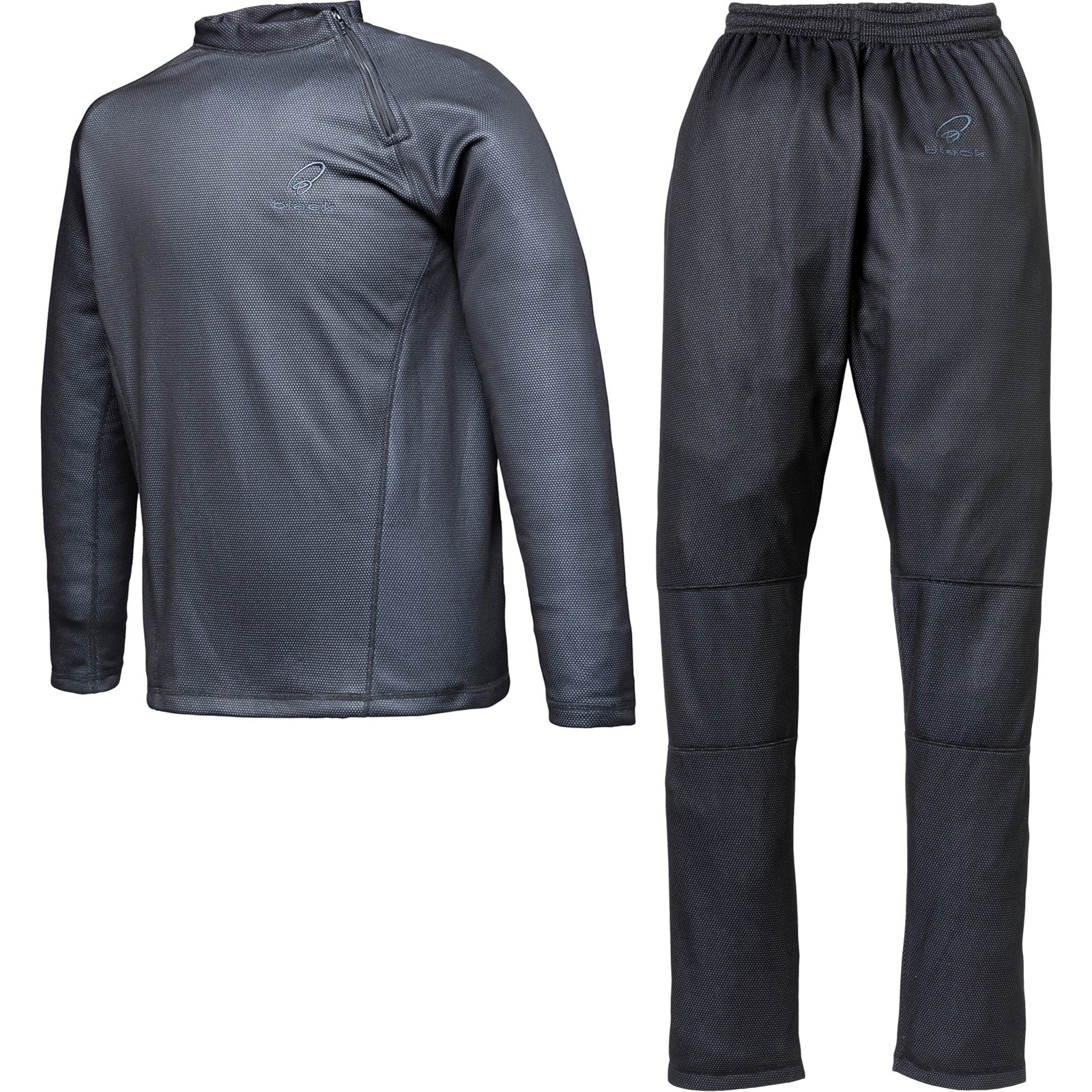 Black Windproof Base Layer Top & Trousers Black Kit – Ghostbikes