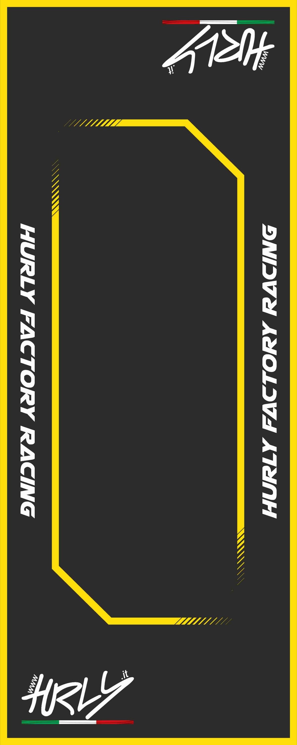 Hurly Workstation Floor Mat - Black/White/Yellow – Ghostbikes