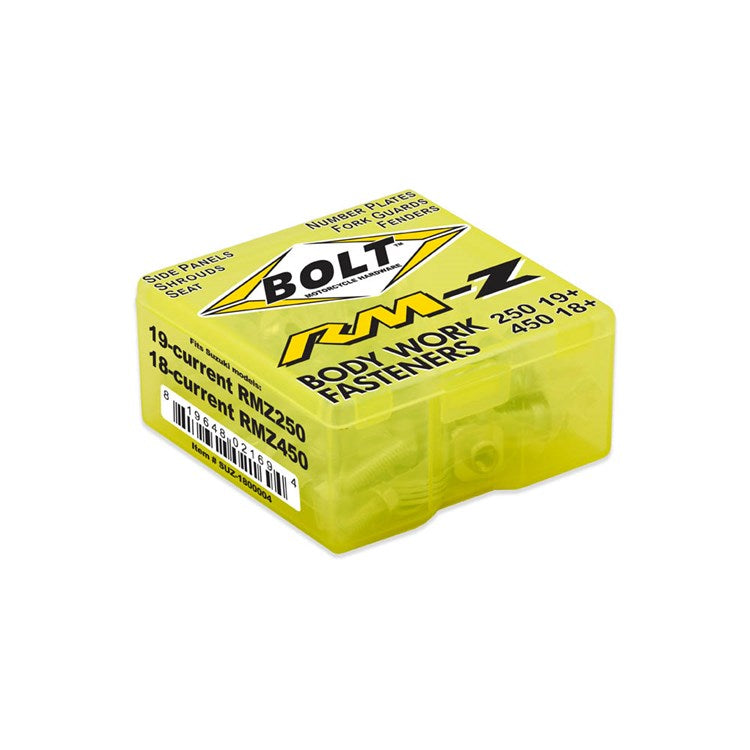 Bolt Hardware Plastic Fastener Kit - Suzuki RMZ250 2019-2025, RMZ450 2 ...