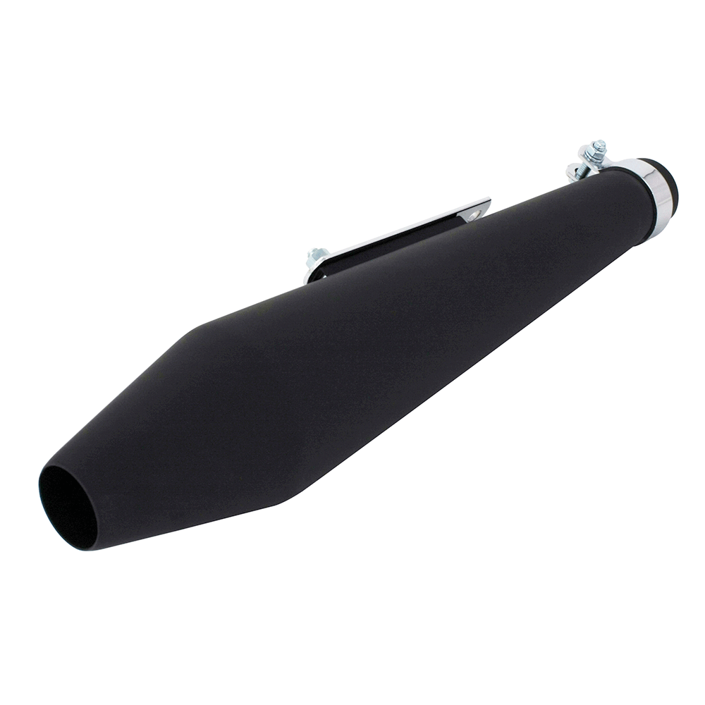 Bike It Universal 19" Cone Fixed Baffle 38-45mm ID Bracket Silencer ...