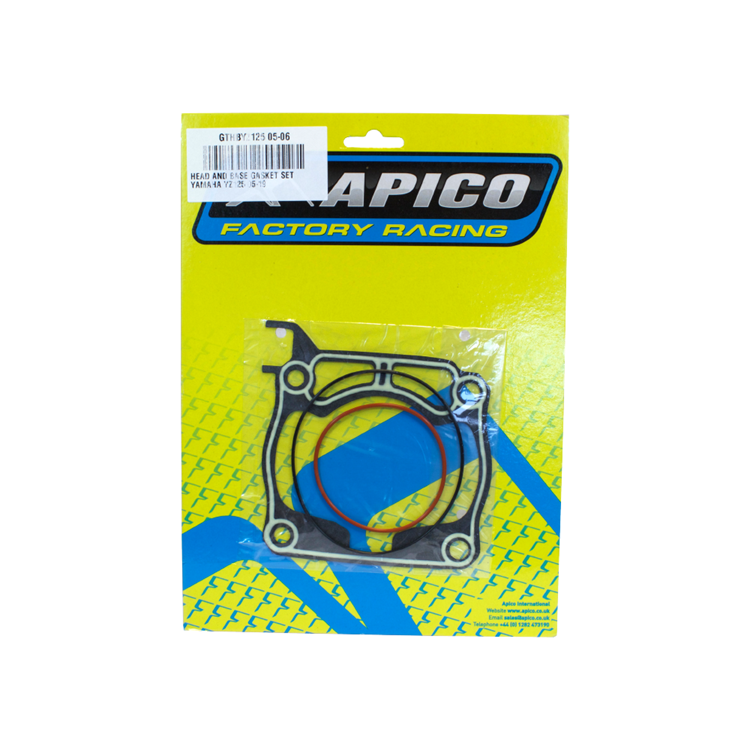 Apico Head & Base Gasket Kit - Yamaha YZ125 2005-21, YZ250X 20202-22 ...