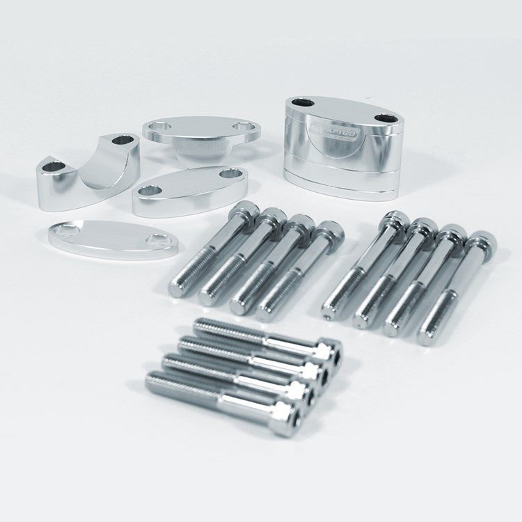 Apico Handlebar Riser Kit For 28.6mm Fat Bars - Silver – Ghostbikes