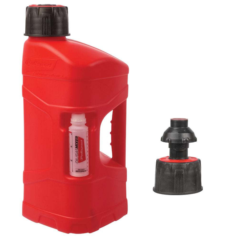 Polisport Pro-Octane Fuel Can Quick Fill Cap - 10L & 100ml Oil Mixer ...